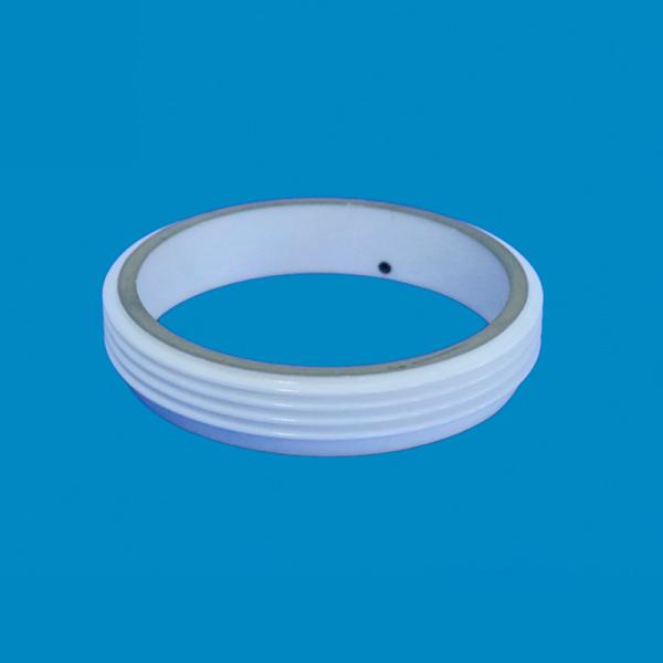 Quality 3.6g/Cm³ 95% Alumina Ceramics Ring High Insulation Heat Resistant for sale