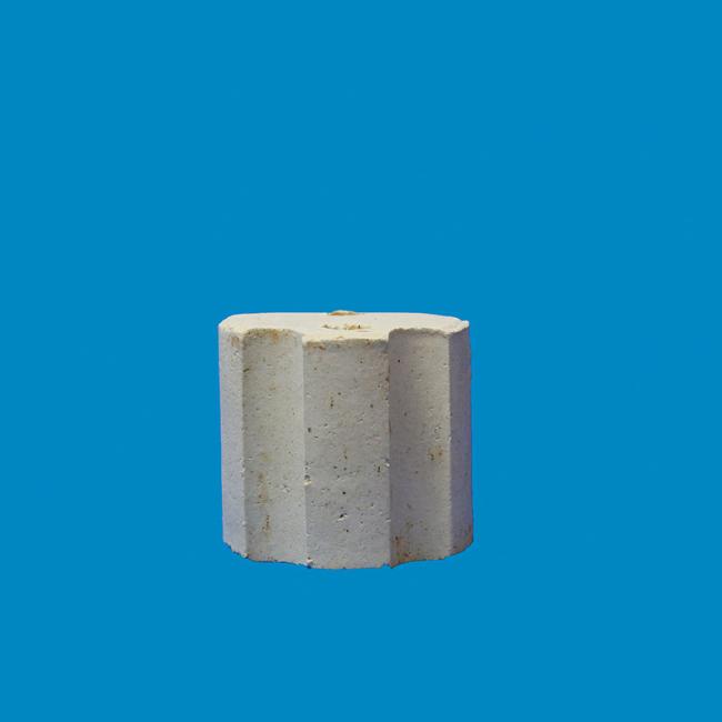 Close-up view of corundum mullite ceramic texture showing fine grain structure