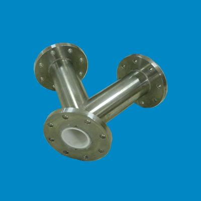 China Lightweight Coated Alumina Ceramic Lined Pipe For Material Transportation for sale