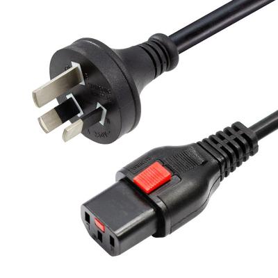 China Aus 3 Prong Power Cable 10A 250V SAA Approved IECC7 C5 C13 Extension Plug for sale