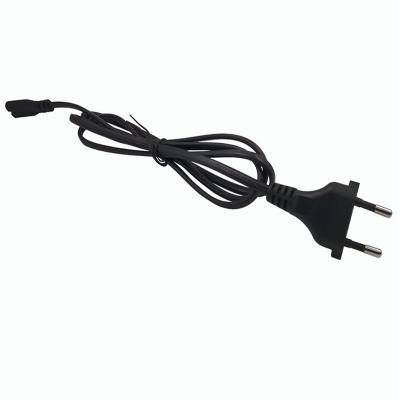 China Home Appliance Supply EU Power Cable Black Flexible 2 Pin 16a 250v for sale