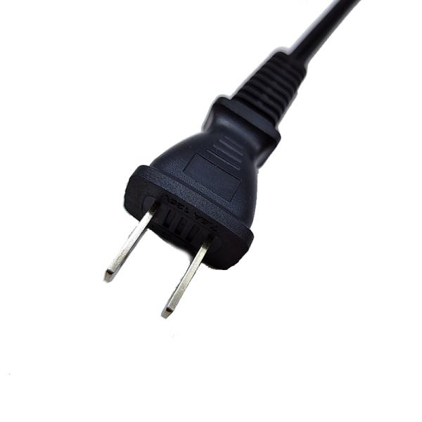 Quality 2 Pin AC Power Cable Japan Plug 2 Prong PSE Approved 0.75mm2 for sale