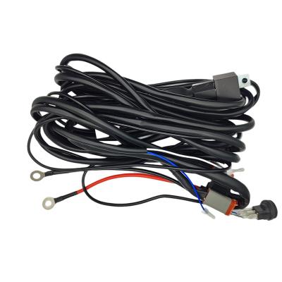 China Pure Copper Conductor Automotive Light Wiring Harness With Waterproof DT Connector for sale