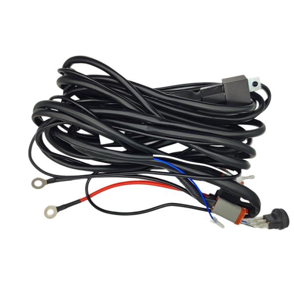 Quality Pure Copper Conductor Automotive Light Wiring Harness With Waterproof DT Connector for sale