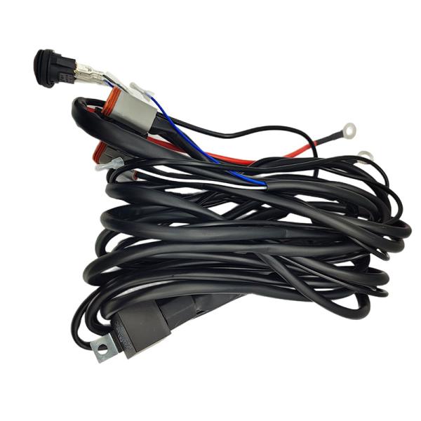 Quality Automotive Fog Light Electrical Wiring Harness With DT Connector for sale