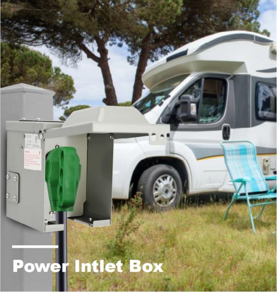 Quality NEMA SS2-50P IP44 Waterproof RV Power Inlet 50A 125/250V Shore Power Connection Housing for sale