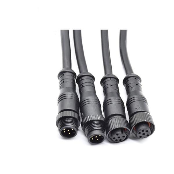 Quality Waterproof Plug M12 Cable Male Female Plug ConnectorPin Sensor Outdoor Light Led Waterproof Aviation Wire for sale