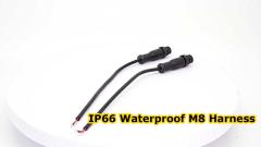 M8 6 Pin Waterproof Wire Harness IP66
