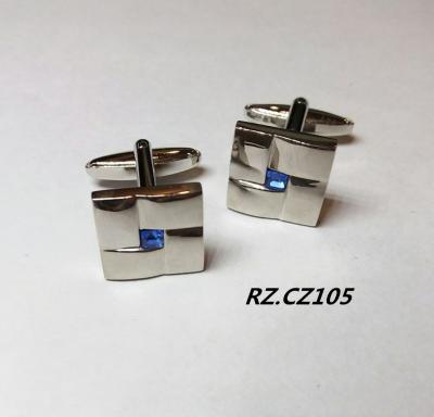 China High quality men crystal cufflinks men cufflink with sapphite crystal  copper material for sale