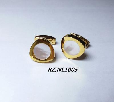 China Fashin men shell cufflink shirt cufflink with high quality polish copper material wholesales price for sale