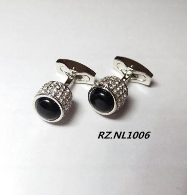 China Men  cufflink Crystal cufflink  shirt cufflink with high quality polish copper material wholesales price for sale