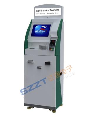 Cina Pagamento di ZT2405 Bill & chiosco dell'ingresso dell'erogatore della carta con il telefono/la ricarica carta di trasporto in vendita
