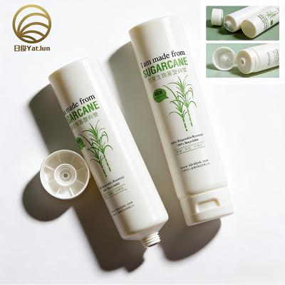 China 100ml PCR plastic cosmetic squeeze tubes with flip top cap for sale