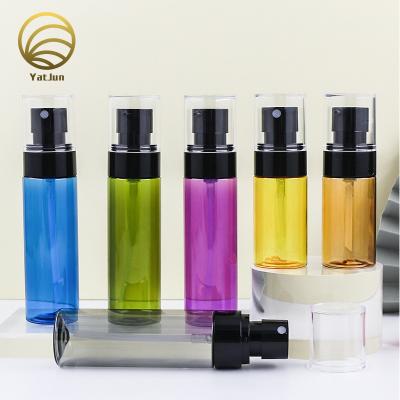 China 30ml 40ml 50ml 60ml 80ml clear black PET bottle with lotion spray pump for sale