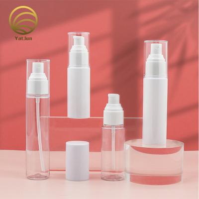 China 30ml 40ml 50ml 60ml 80ml PET bottle with lotion pump spray pump cap for sale