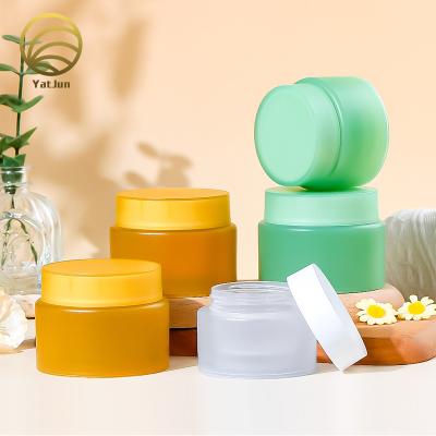 China 50g 100g PP empty cosmetic plastic jar for skincare packaging for sale