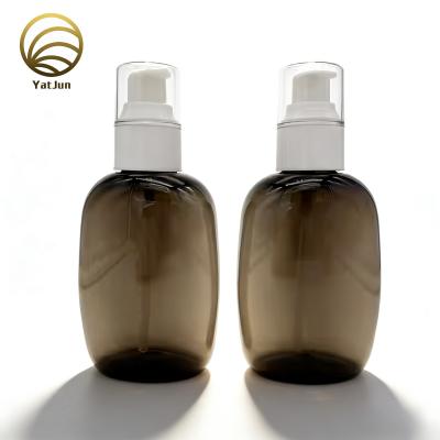 China 120ml Round Pet Mist Plastic Spray oval Bottle with Pump  Cap for sale