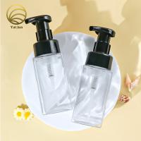 China 200ml 250ml PET square bottle with foam pump for sale