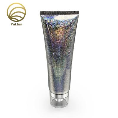 China 50ml 80ml 100ml ABL empty tube packaging for flash finish tube with acrylic screw cap for sale