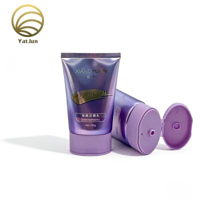 China 50ml 100g Empty Plastic ABL Oval Tube With Flip Top Cap For Sunscreen Lotion Packaging for sale