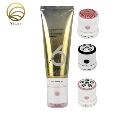 China 100ml 120g cosmetic empty tube packaging with vibrating massage cap for sale