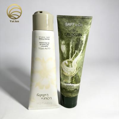 China 100ml 250ml ABL empty tube packaging with press on cap for body lotion for sale