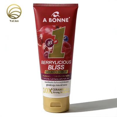 China 300ml empty PBL tube packaging with flip top cap for body scrub for sale