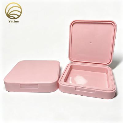 China 20ml PP Square Plastic Jar with Snap Lid Empty Cosmetic Container for Solid Balm & Mask for sale
