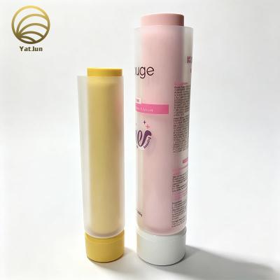 China D40+D30 D50+D40 Double Wall PE Squeeze Tube with Multi‑hole Nozzle for Facial Cleanser & Body Scrub for sale