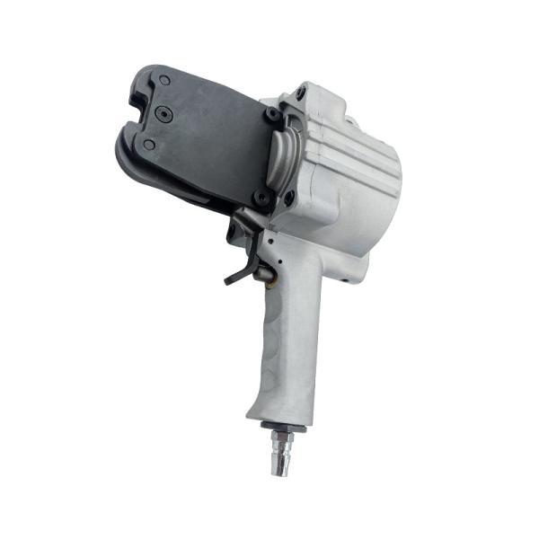 Quality 15KN Pneumatic Steel Strapping Tensioner Tool Lock Machine 19mm for sale