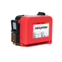 China Red Mini 2.8 Inch Screen Inkjet Printer 12.7mm Print Height Bluetooth Portable Coder for sale