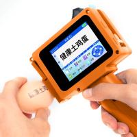 China Orange 2.8 Inch Smart Handheld Inkjet Printer 12.7mm Coding Machine for Food Packaging for sale