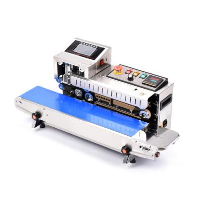 China Máquina selladora FR-1600 con codificación por inyección de tinta y funciones de sellado para alimentos, productos secos, carne y productos químicos diarios en venta