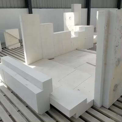 Cina Rongsheng Re-sinterizzato AZS Fused Brick di alta qualità alta refrattaria forno refrattaria mattoni per forni in vendita