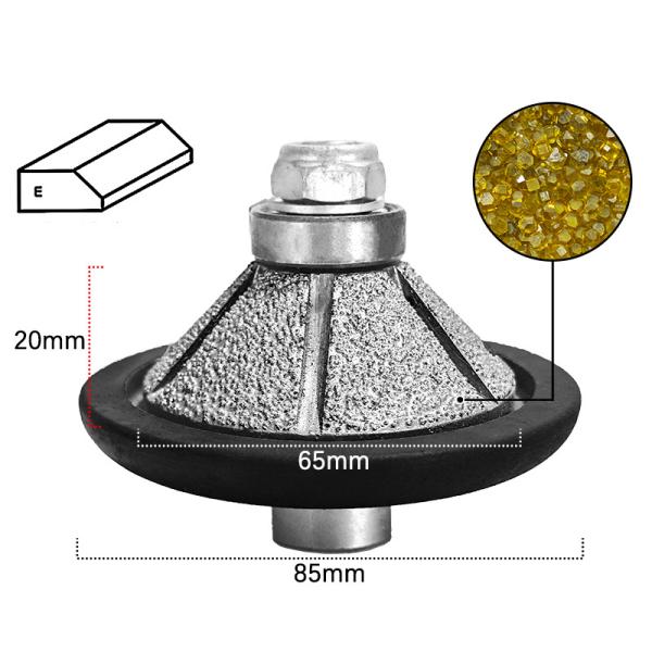 Quality Stone grinding wheel diamond vacuum brazed tools for granite marble ceramic for sale