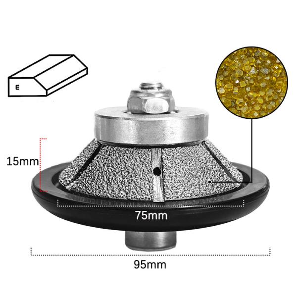 Quality Stone grinding wheel diamond vacuum brazed tools for granite marble ceramic for sale