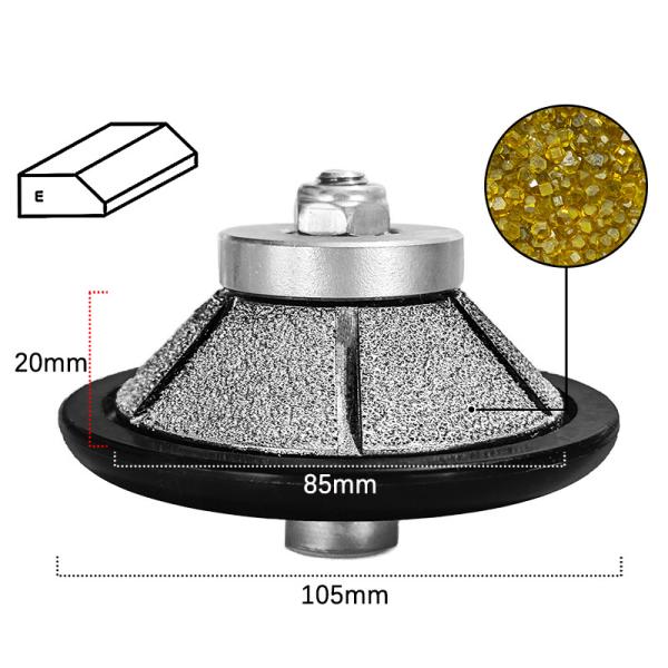 Quality Stone grinding wheel diamond vacuum brazed tools for granite marble ceramic for sale