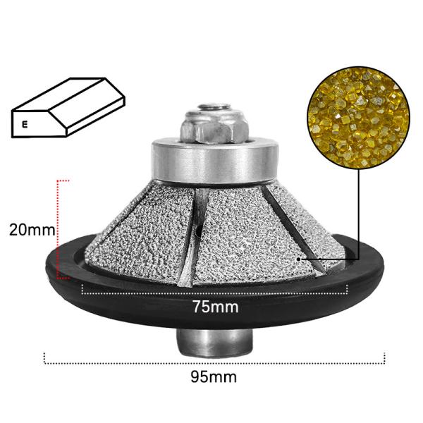 Quality Stone grinding wheel diamond vacuum brazed tools for granite marble ceramic for sale