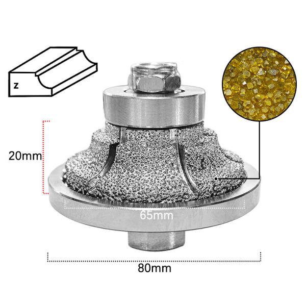 Quality M14 Diamond grinding wheel vacuum brazed tools for granite marble ceramic stone for sale
