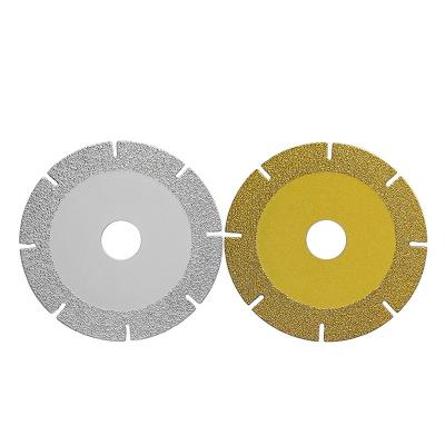 China 110mm Vacuum brazed cutting blade segment universal diamond tools for sale