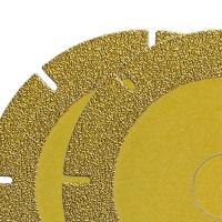 China 110mm Vacuum Brazed Diamond Cutting Blade Segment - 10mm Segment Thickness for Concrete & Stone for sale