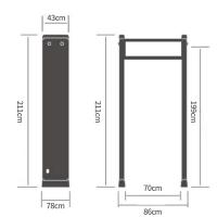 China Multiple Zone Walk Through Metal Detector Contraband Security Check Gate for sale