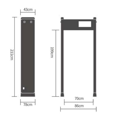 Intelligent Metal Detector Walk Through Gate