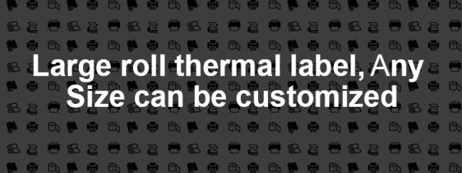 Thermal label jumbo roll product display