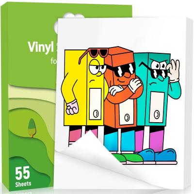 China Vinyl Inkjet A4 Glossy for Transparent Matte Printer Waterproof Sheet Printable Stickers Adhesive Sheets Custom Sticker Paper for sale