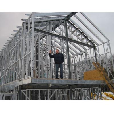 China ISO standard steel prefab house frame with building material in best price for sale