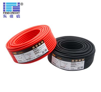 China H1z2z2-k 1 Core Xlpo Solar Cable Sunlight Resistant PVC Sheath TUV Certification photovoltaic cable for sale