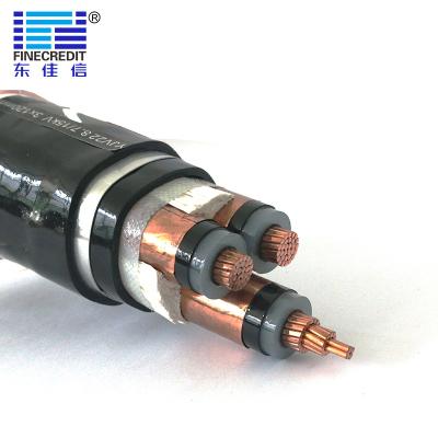 Cina nastro d'acciaio medio del cavo elettrico di tensione del PVC YJV22 di 35mm corazzato in vendita