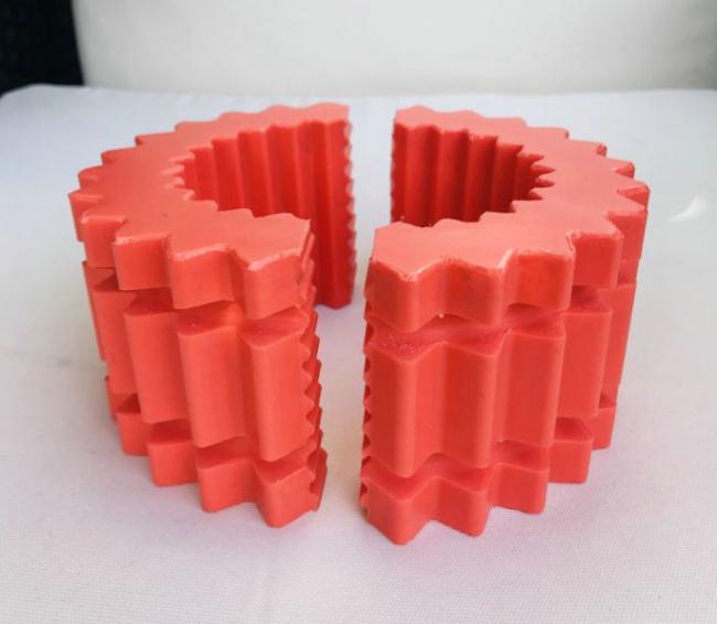 Different sizes of coupling rubbers
