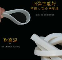 China Red Translucent Food Grade Silicone Profile and Extrusion with Platinum Cured UV Resistance for Industrial Sealing for sale